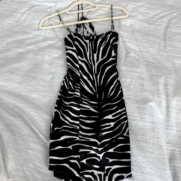 Zara | Dresses | Zara Zebra Print Silk Dress | Poshmark